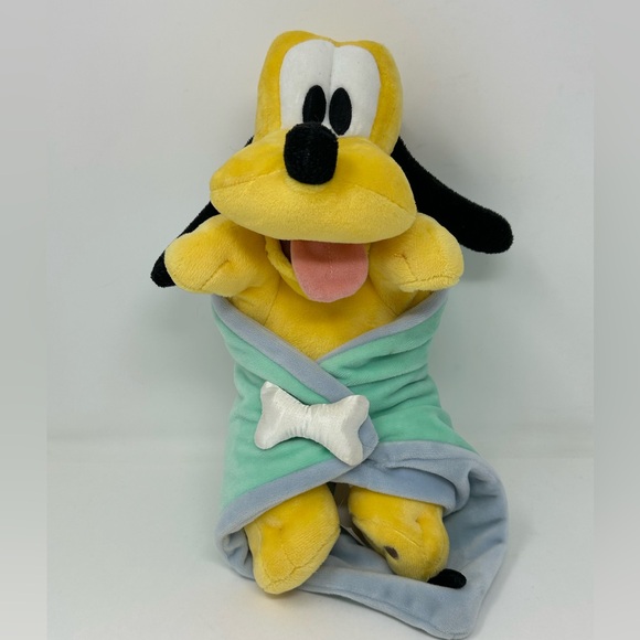 Disney | Toys | Disneys Parks Babies Pluto Baby With Blanket Swaddle 2 ...